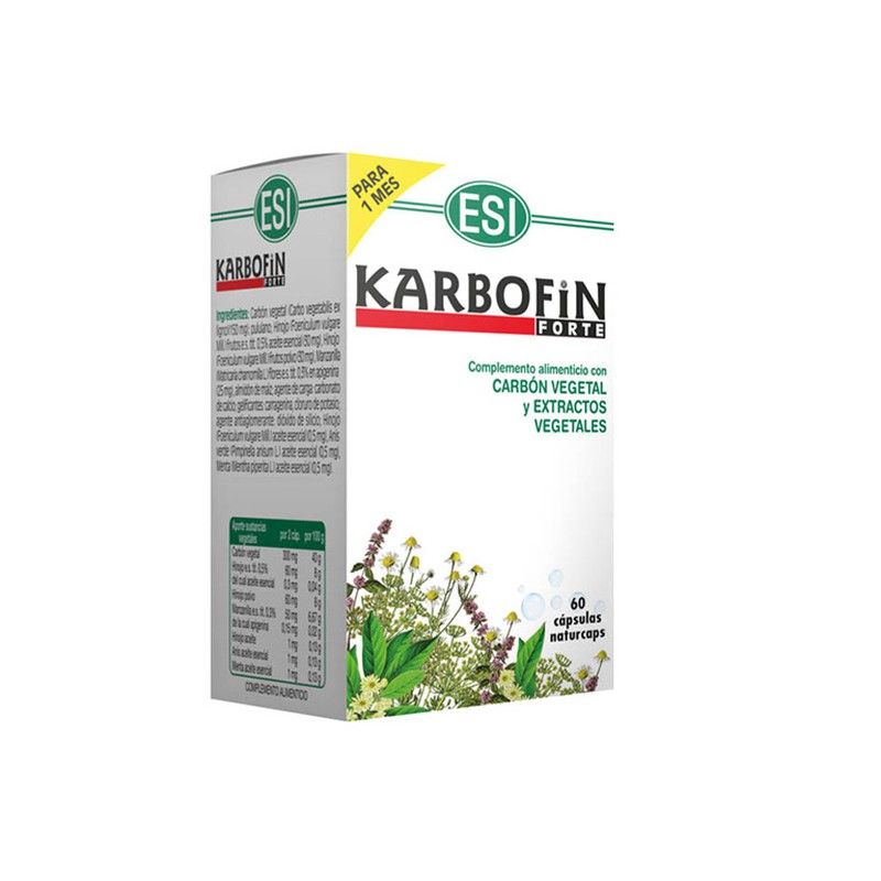 Karbofin Forte 60 Càpsules Esi — Ananda Bio