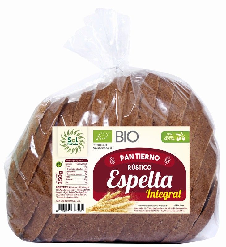 Pan Rustico De Espelta Integral Bio 350 G — Ananda Bio